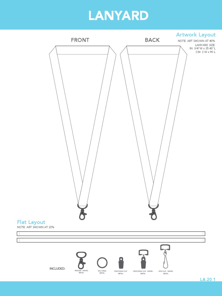 BLIND Artwork Template Lanyard Add Ons | Download Free PDF ...