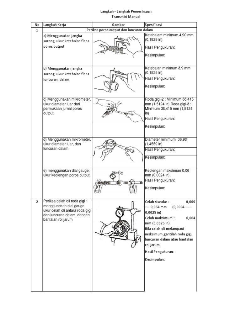 Jobsheet Transmisi | PDF