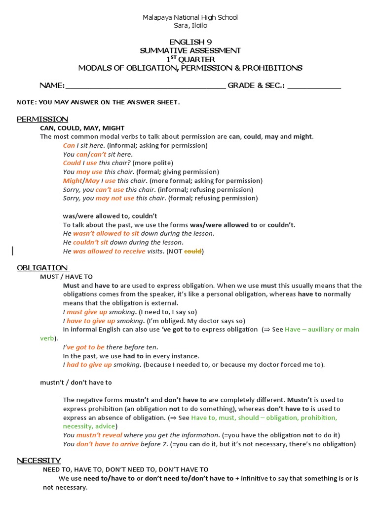 Summative Test Grade 9 Week 1 | PDF | Linguistics