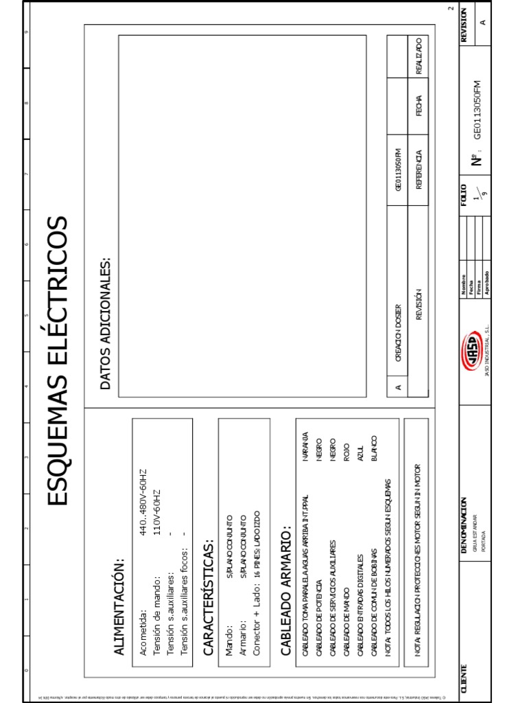Diagrama Grua Jaso | PDF | Ingenieria Eléctrica | Electricidad