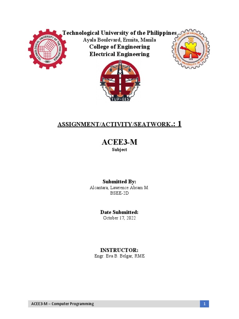 Acee3 Activity Template | PDF | Technology & Engineering