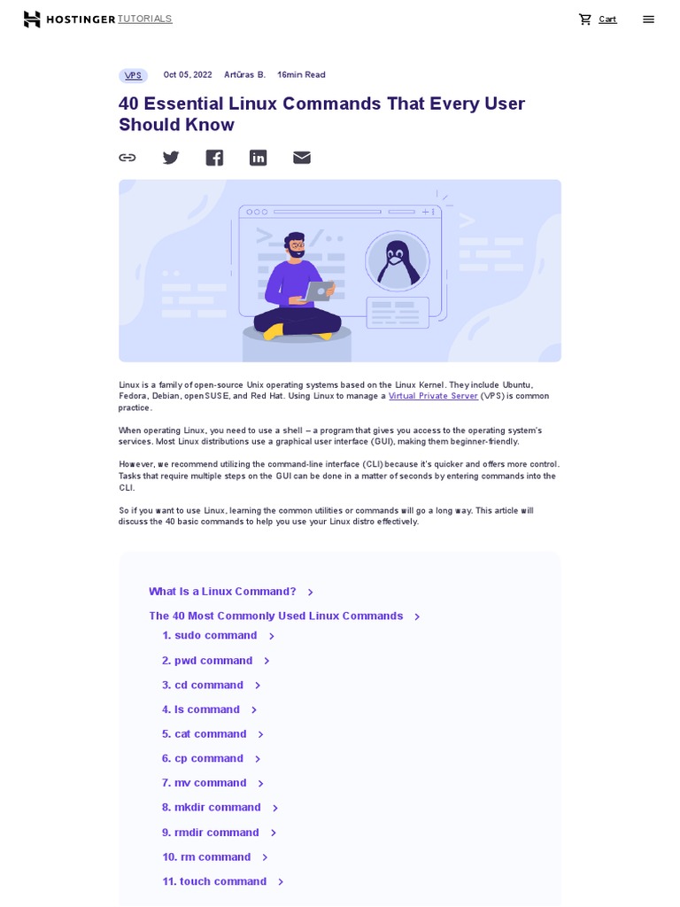 Hostinger Linux Commands | PDF | Computer File | Filename