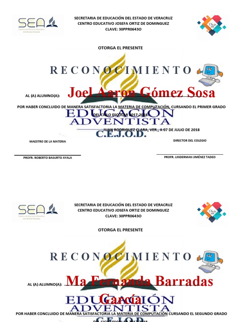 Diplomas Computacion | PDF