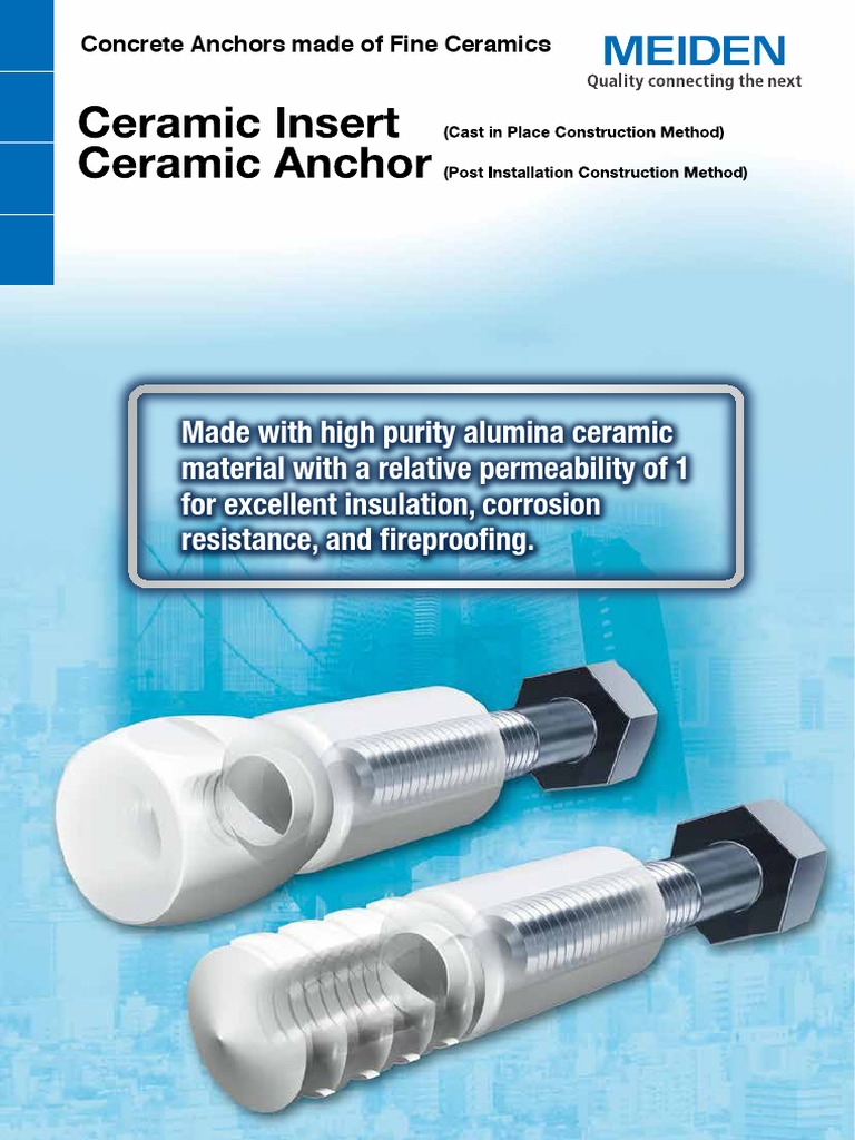 High-Purity Ceramic Concrete Anchors | PDF | Screw | Ceramics
