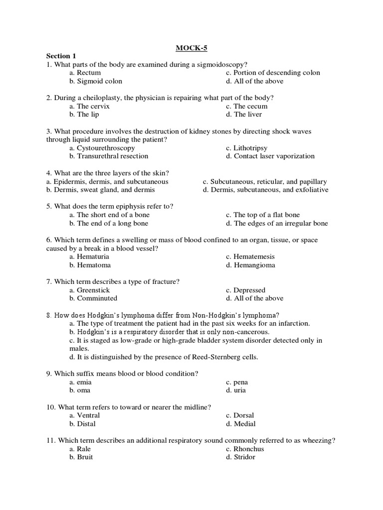 CPC Mock 5-Q | PDF | Surgery | Anesthesia