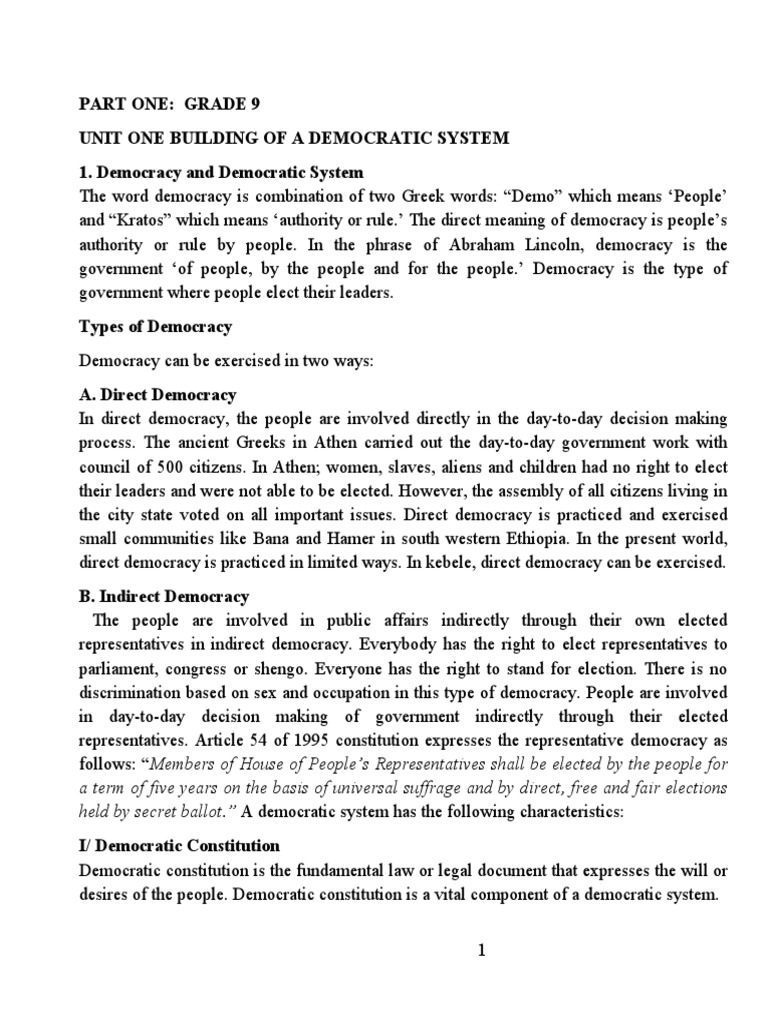 Civics Guide by Tsalafo | PDF | Political Ideologies | Democracy