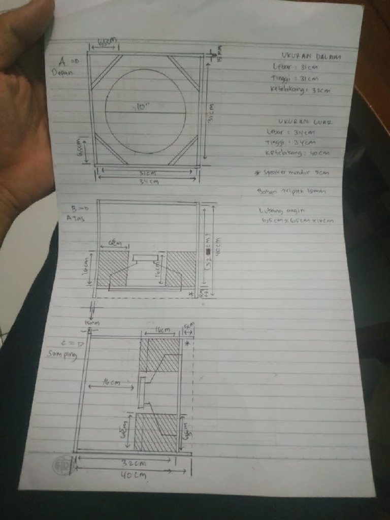 Skema Box Speaker Martin 10 Inch | PDF