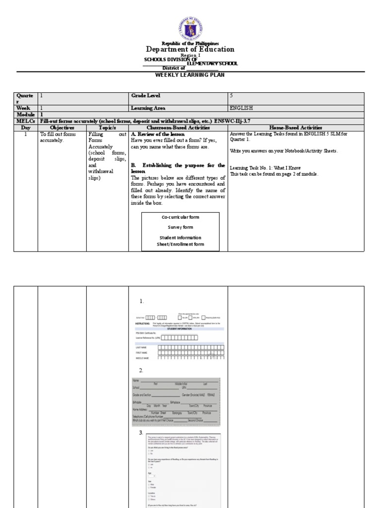 WLP - G5 - Week 1 8 ENGLISH | PDF