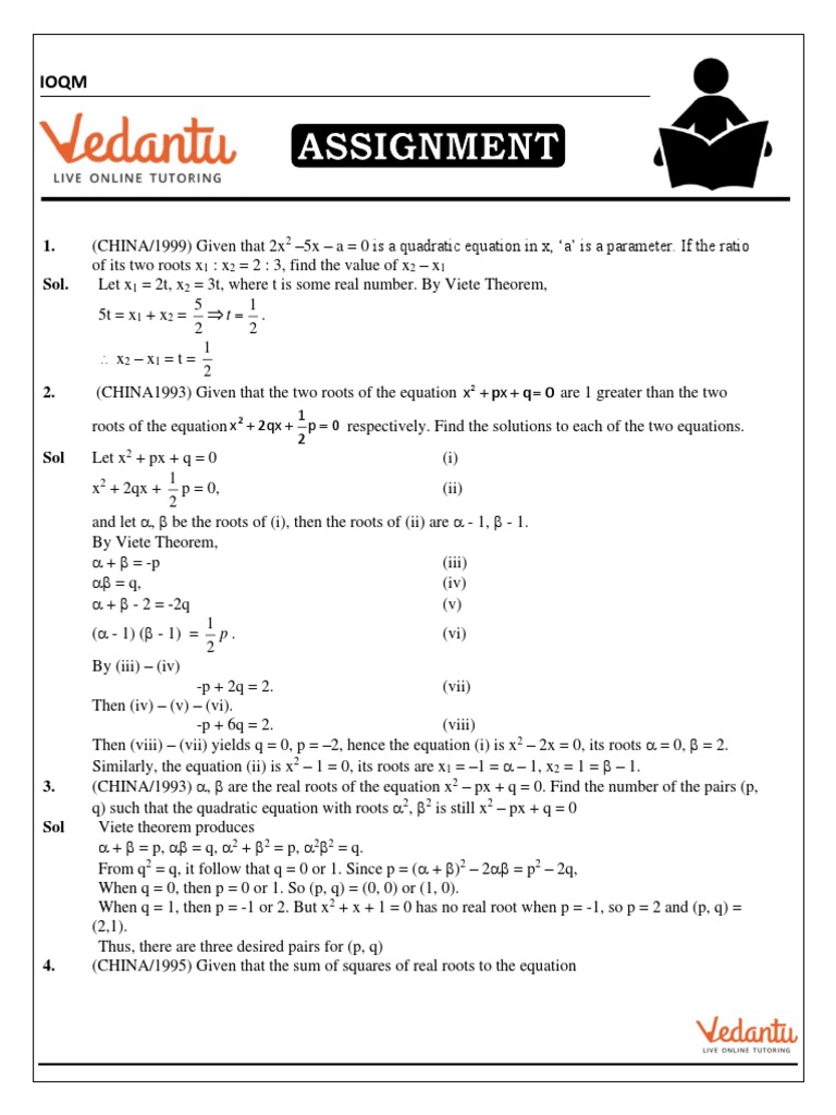 IOQM Poly Solutions | PDF | Quadratic Equation | Equations
