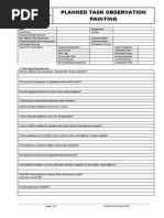 Planned Task Observation | PDF | Safety | Occupational Safety And Health