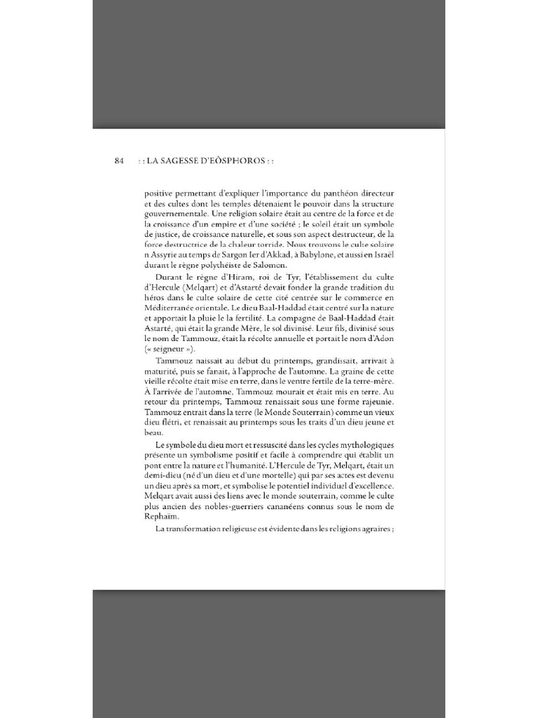 La Sagesse D'eosphoros 2 | PDF