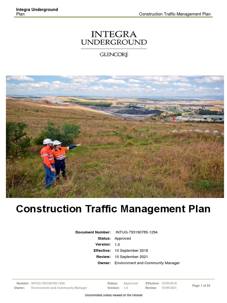 Construction Traffic Management Plan | PDF