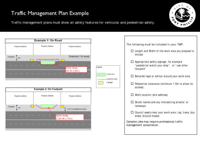 Traffic Management Plan Example | PDF