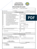 CS Form No. 6 Revised 2020 Application For Leave Fillable Final2021 ...