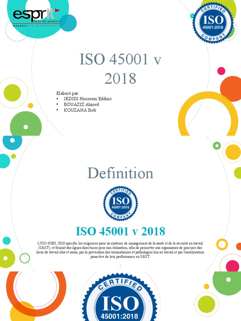 Définition et avantages de l'ISO 45001 | PDF | Gestion des ressources ...