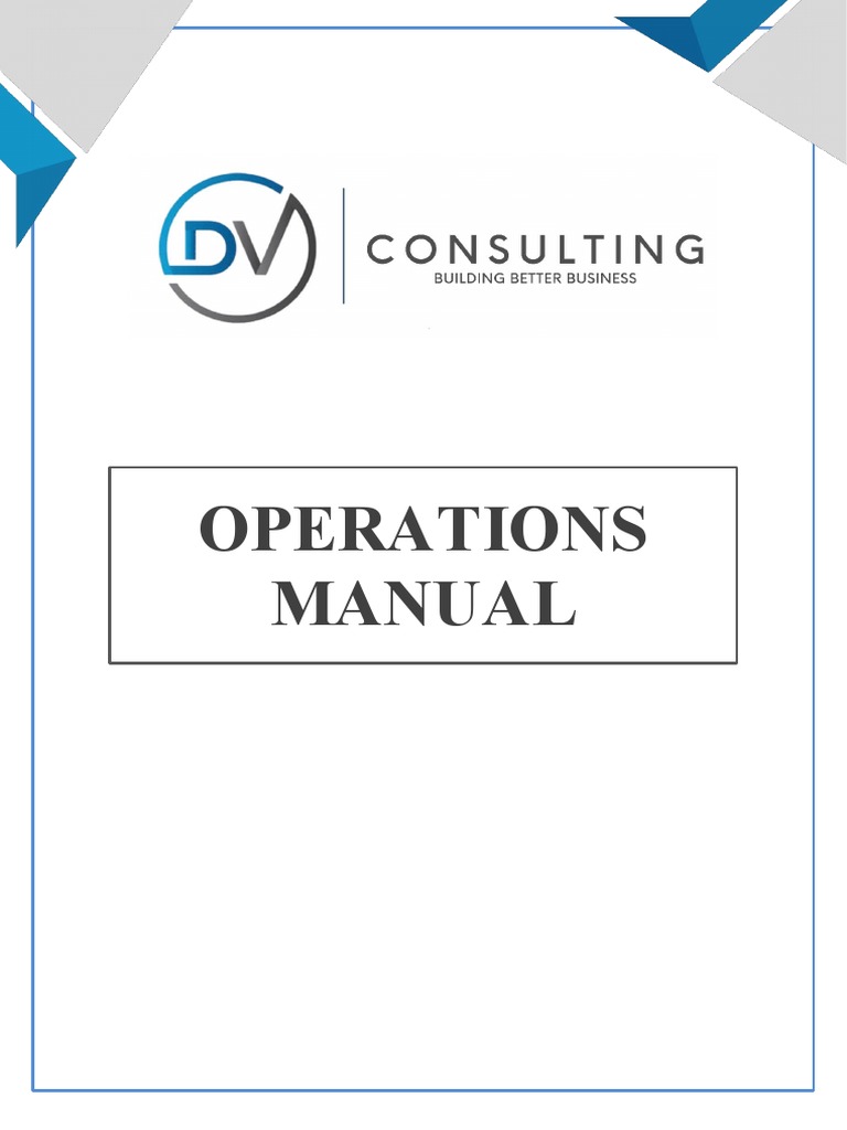 DVC-OPERATIONS-MANUAL | PDF | Franchising | Consultant
