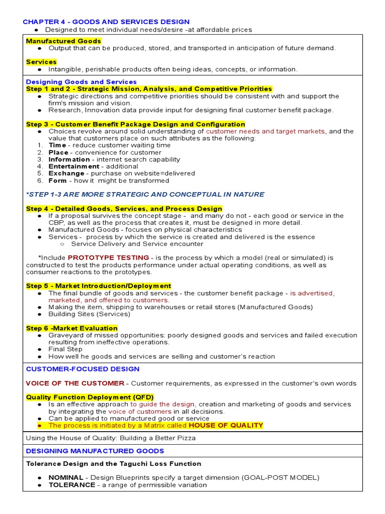 Goods & Services Design Guide | PDF | Engineering Tolerance | Business ...