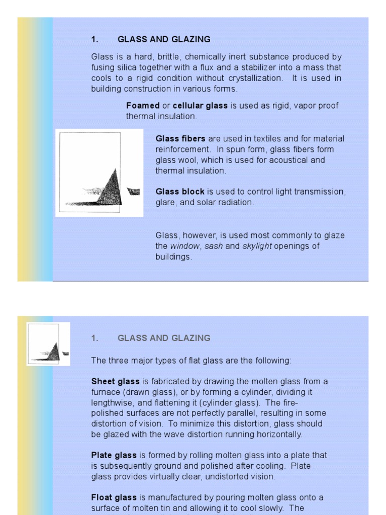 GLASS | PDF | Glasses | Window