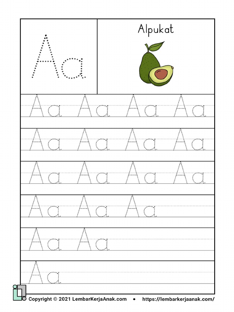 Belajar Menulis Huruf A-D 1 | PDF