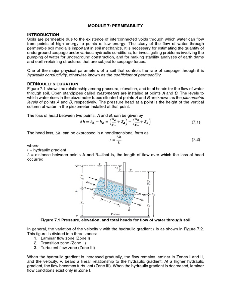 MODULE 7 Permeability | PDF