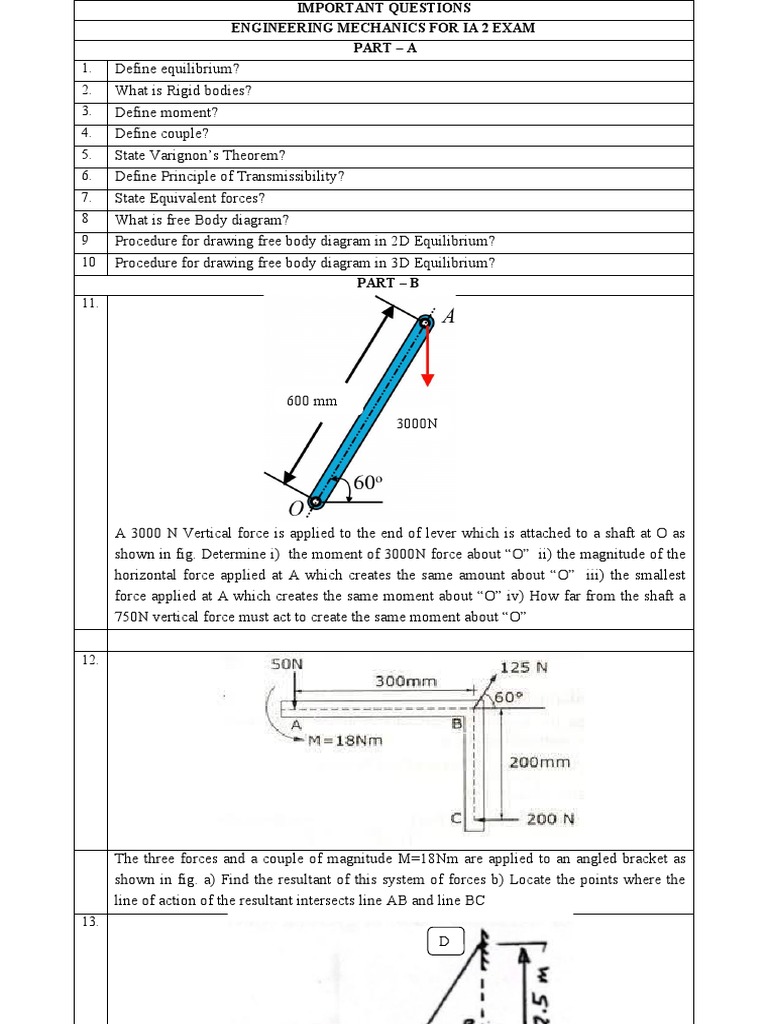 Iat - Ii Imp Questions em STD | PDF | Science & Mathematics