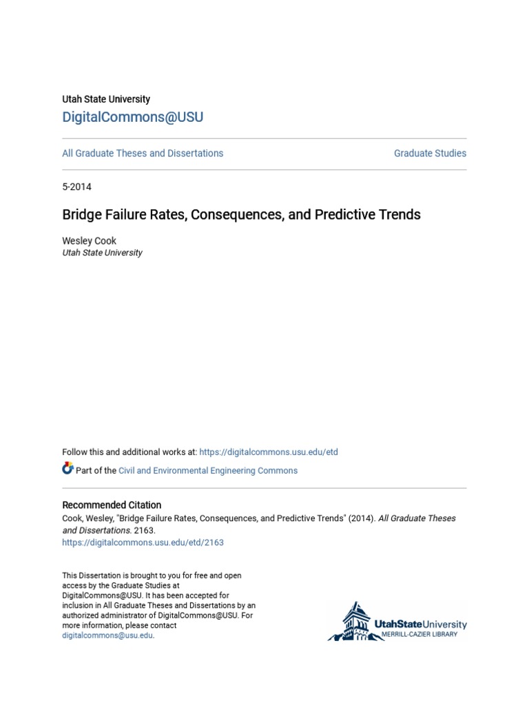 Bridge Failure Rates Consequences and Predictive Trends | PDF ...