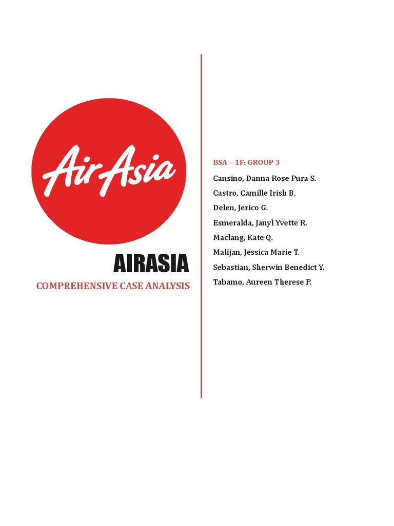 AirAsia Strategic Analysis and Recommendations | PDF | Low Cost Carrier ...