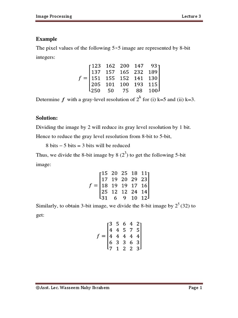 DIP Lecture3 | PDF | Pixel | Histogram