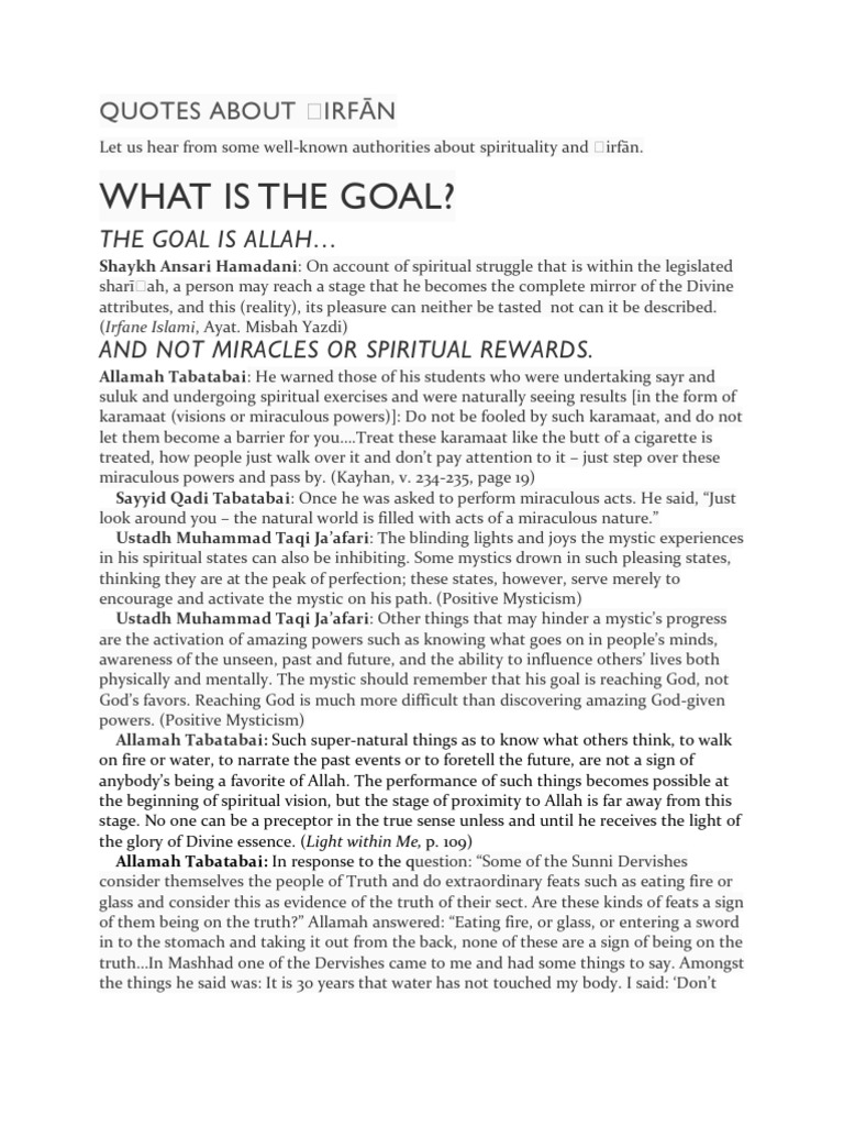 QUOTES ABOUT ʿIRFĀN | Sufism | Ahl Al Bayt