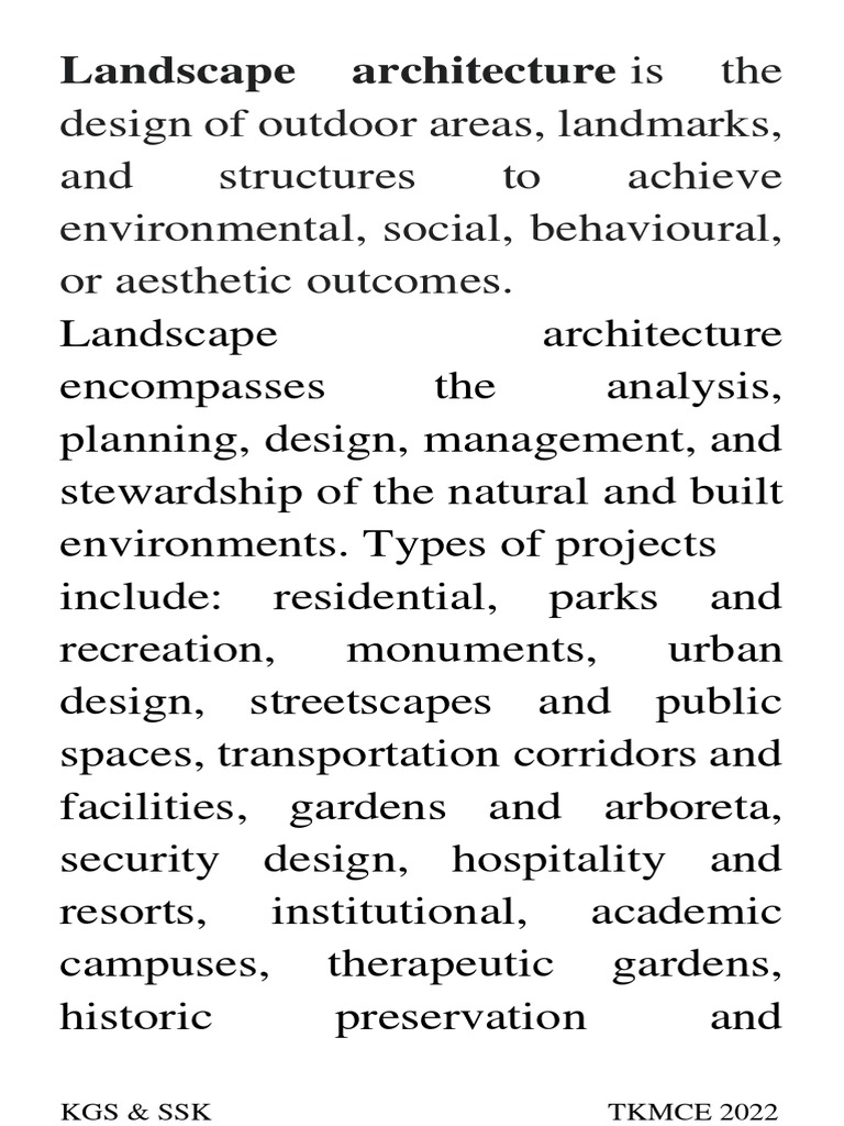 Module 1 Introduction Pdf Landscape Architecture Architecture 9703