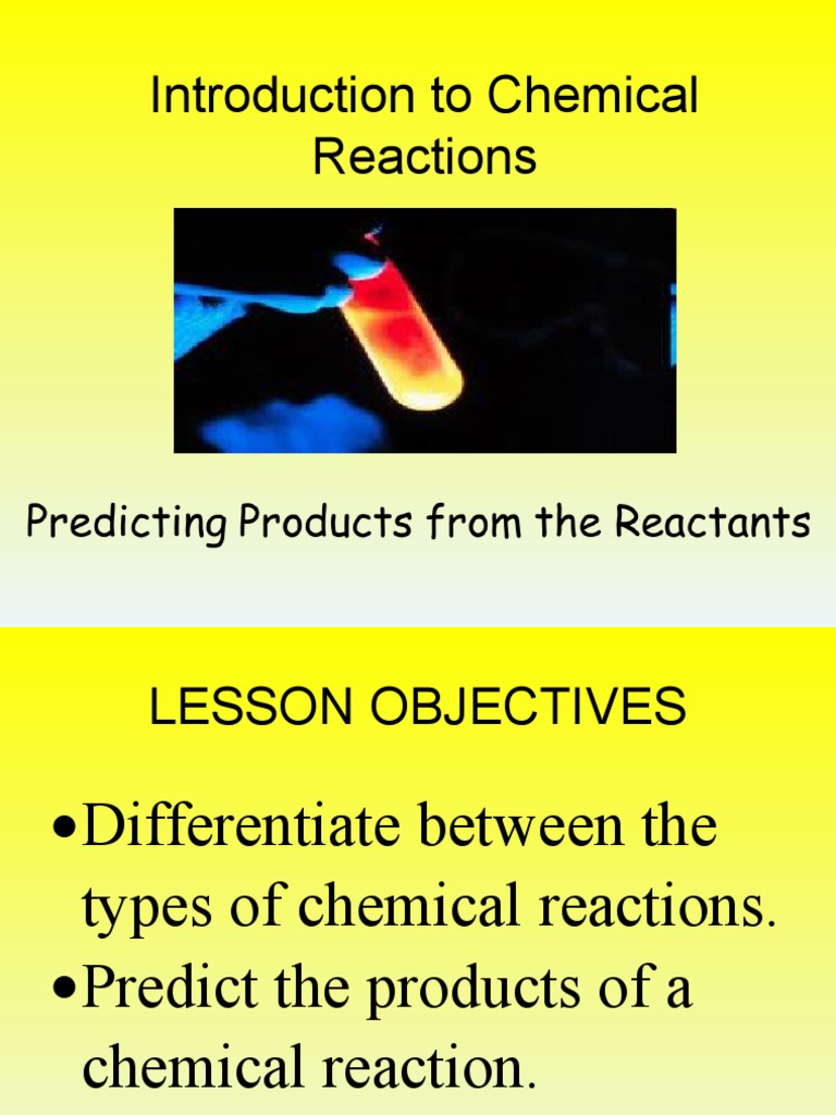 Chemical Reactions | PDF | Chemical Reactions | Chemical Compounds