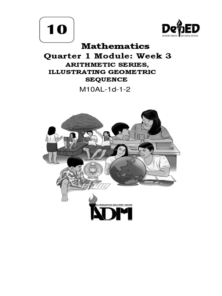 Math10 Module Q1 Wk3 | PDF | Summation | Arithmetic