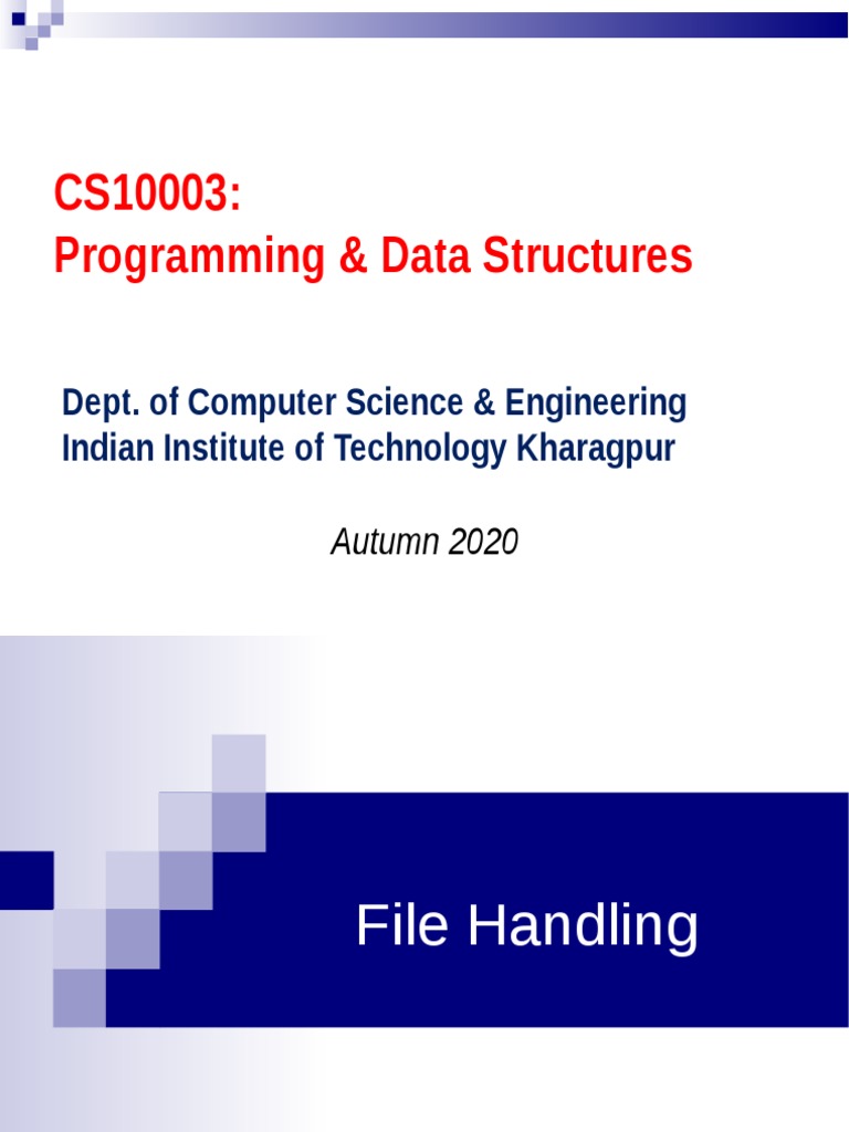Lec 29 File Basics Pdf Computer Data Storage Computer File