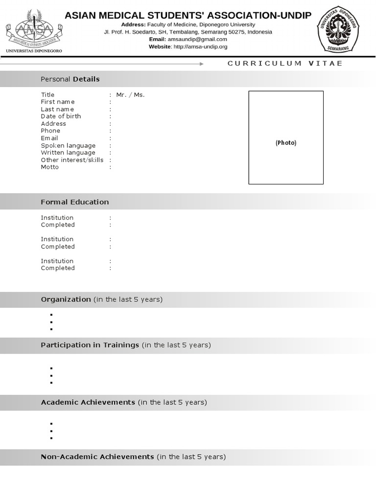 CV and Application Form | PDF | Motivation | Motivational