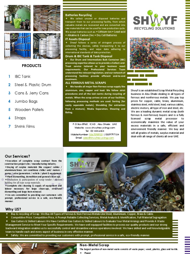 Brochure | PDF | Scrap | Recycling