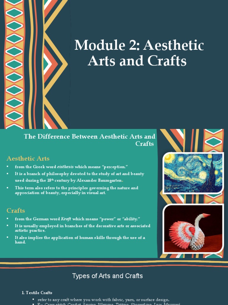 Aesthetic Arts vs. Crafts Explained | PDF | Fine Art | Textiles