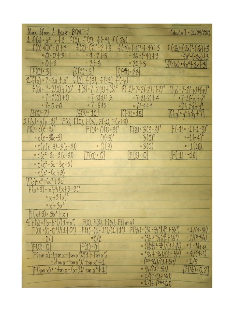 Marc Efren A. Roxas (BSME-1) - ACTIVITY #1. FUNCTION | PDF Marc Efren A. Roxas (BSME-1) - ACTIVITY #1. FUNCTION | PDF