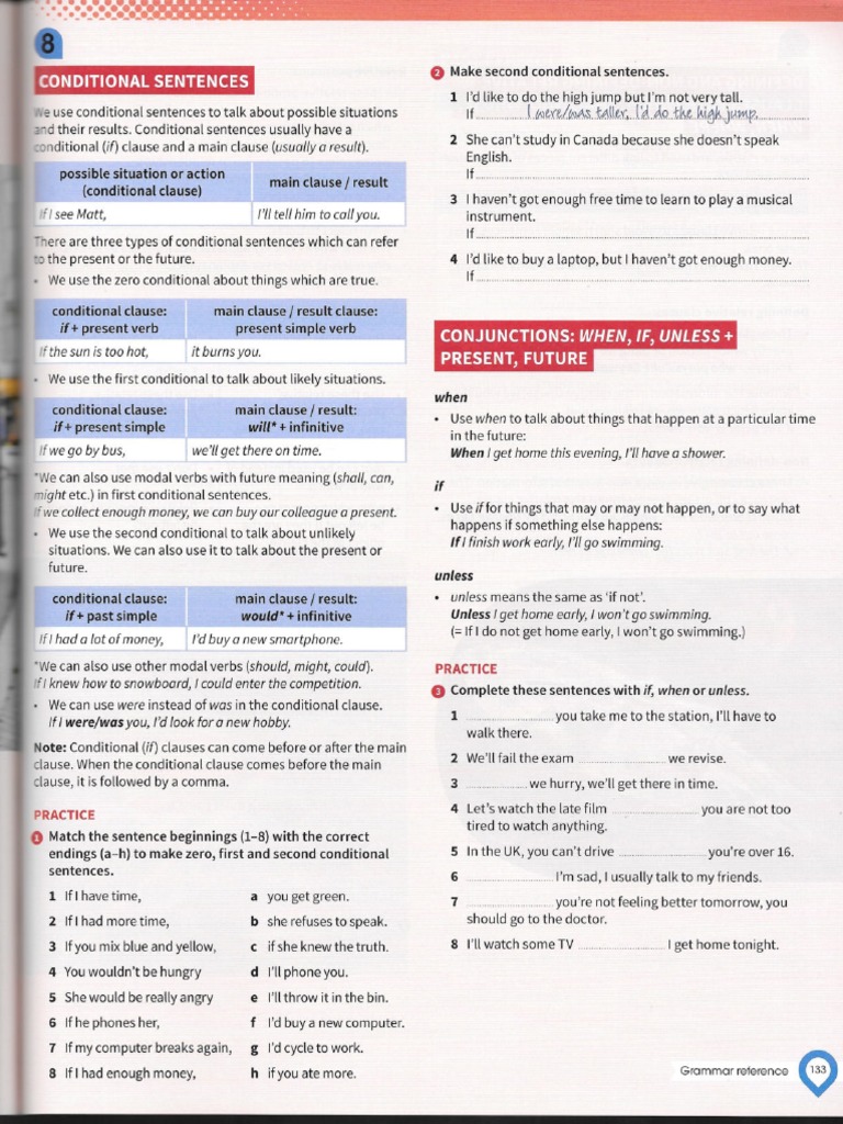 AI PET - Unit 8 - Conditional Sentences | PDF