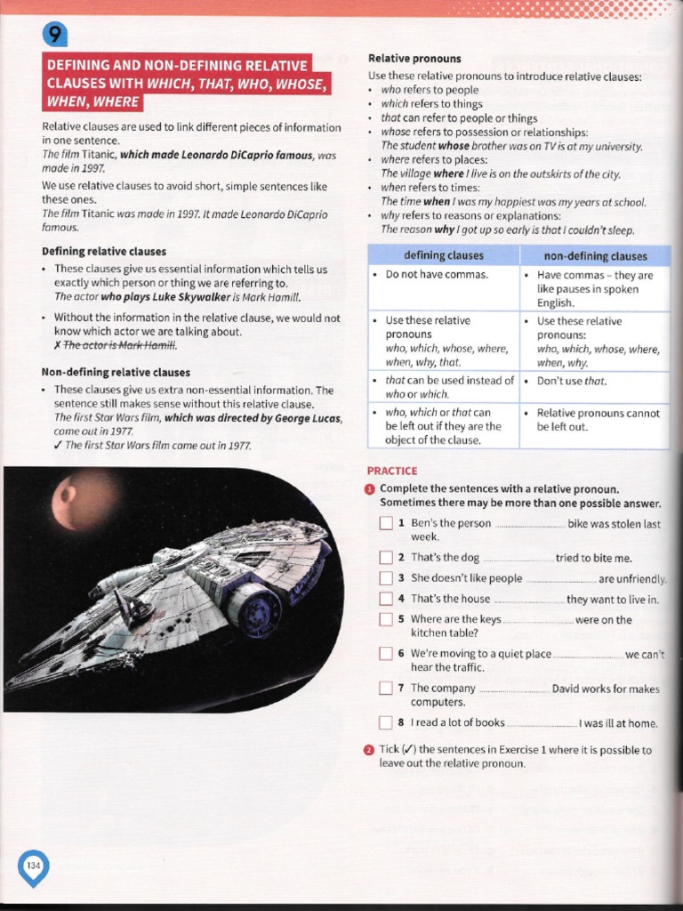 AI PET - Unit 9 - Relative Clauses + Past Perfect | PDF