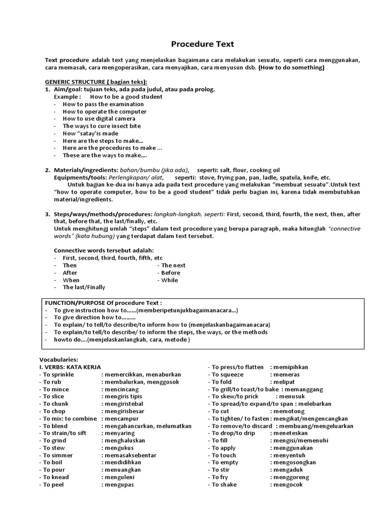 Procedure Text PDV Daring | PDF