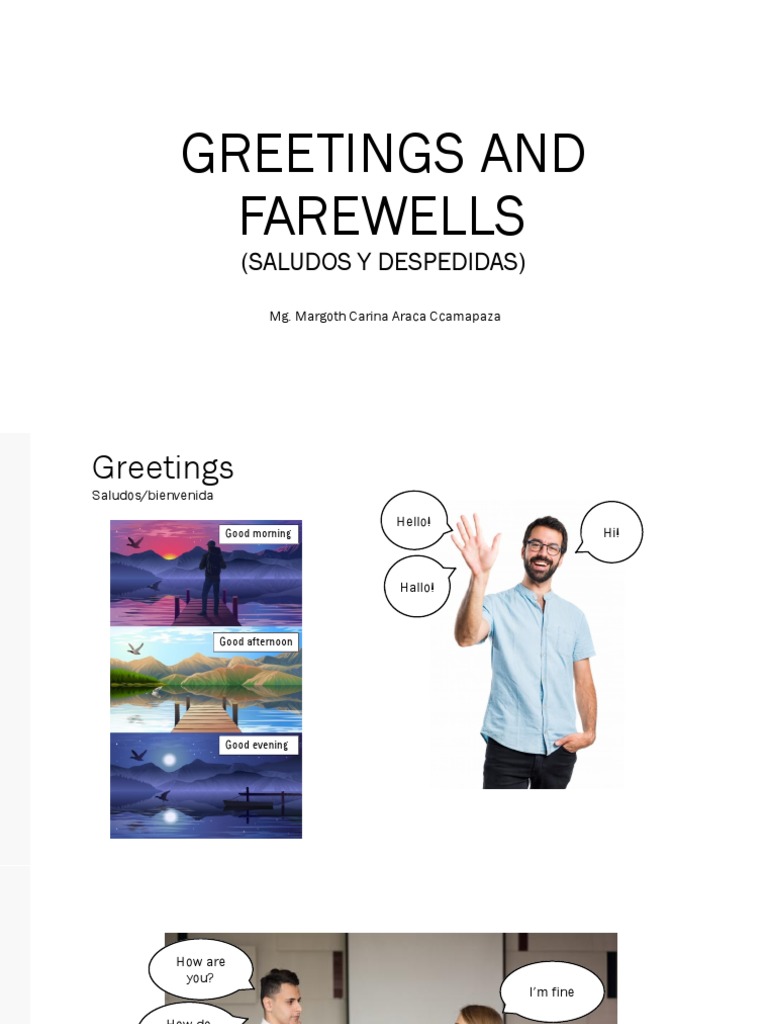 Common Greetings and Farewell Expressions (Saludos y despedidas comunes ...