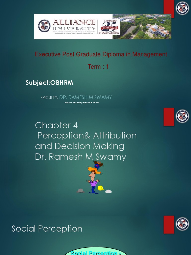 Chapter 4 PERCEPTION & DECISION MAKING | PDF | Mental Processes | Cognitive Psychology