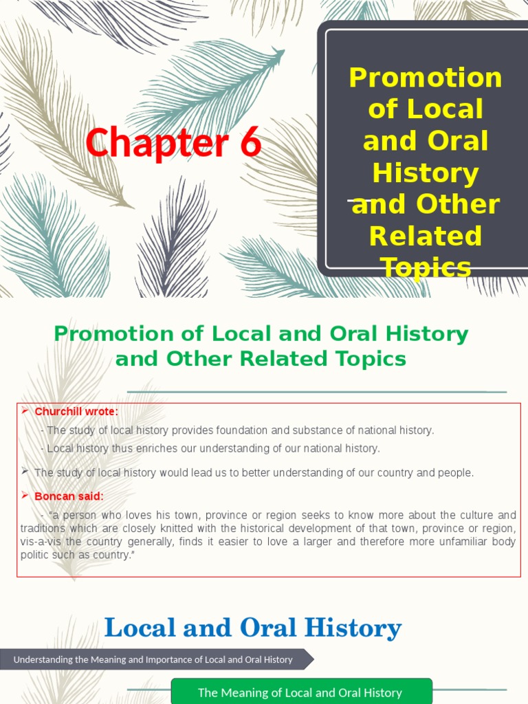 Chapter 6 Part 1 | PDF | Museum | Oral Tradition