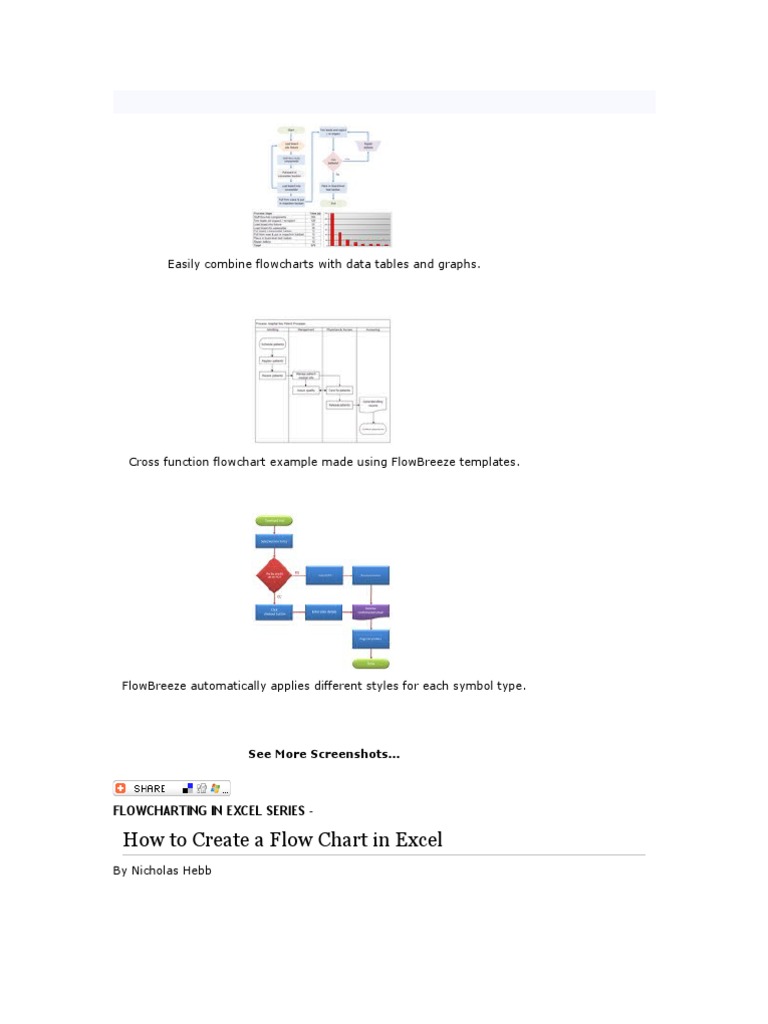 How To Make Flow Chart In Excel