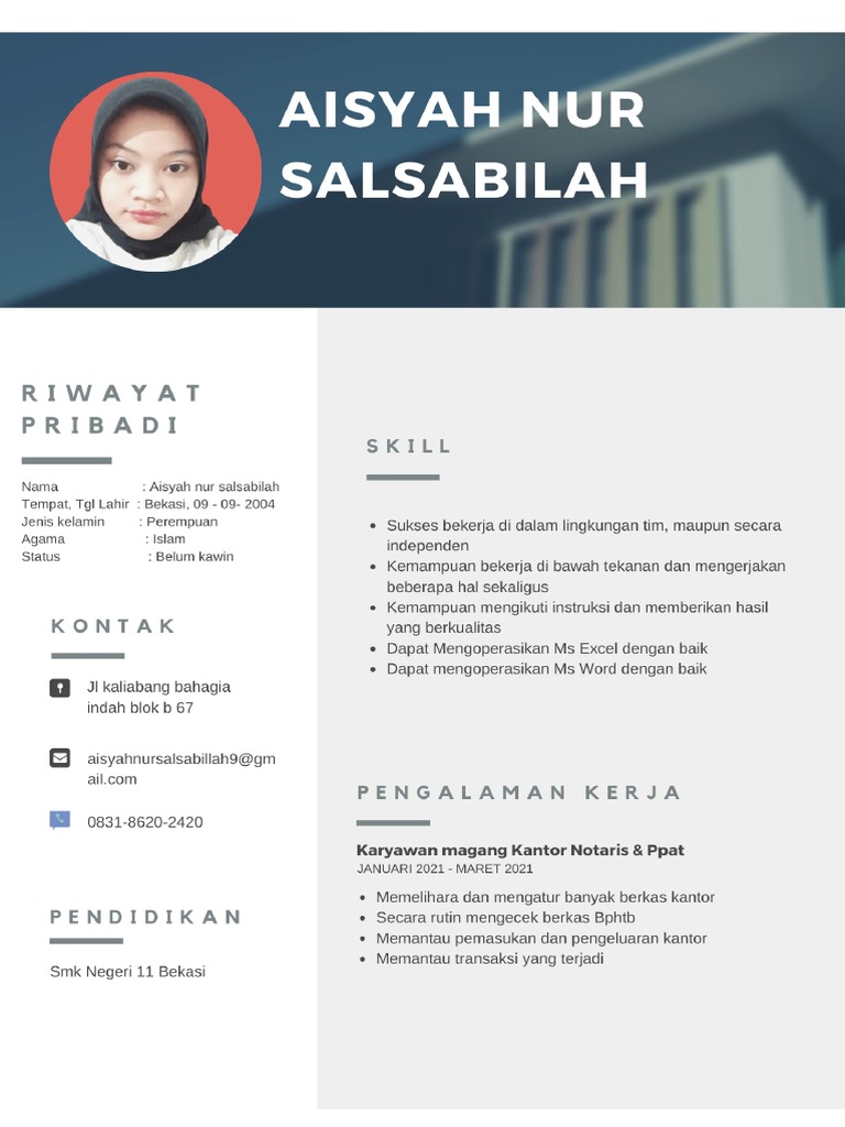 CV Aisyah | PDF