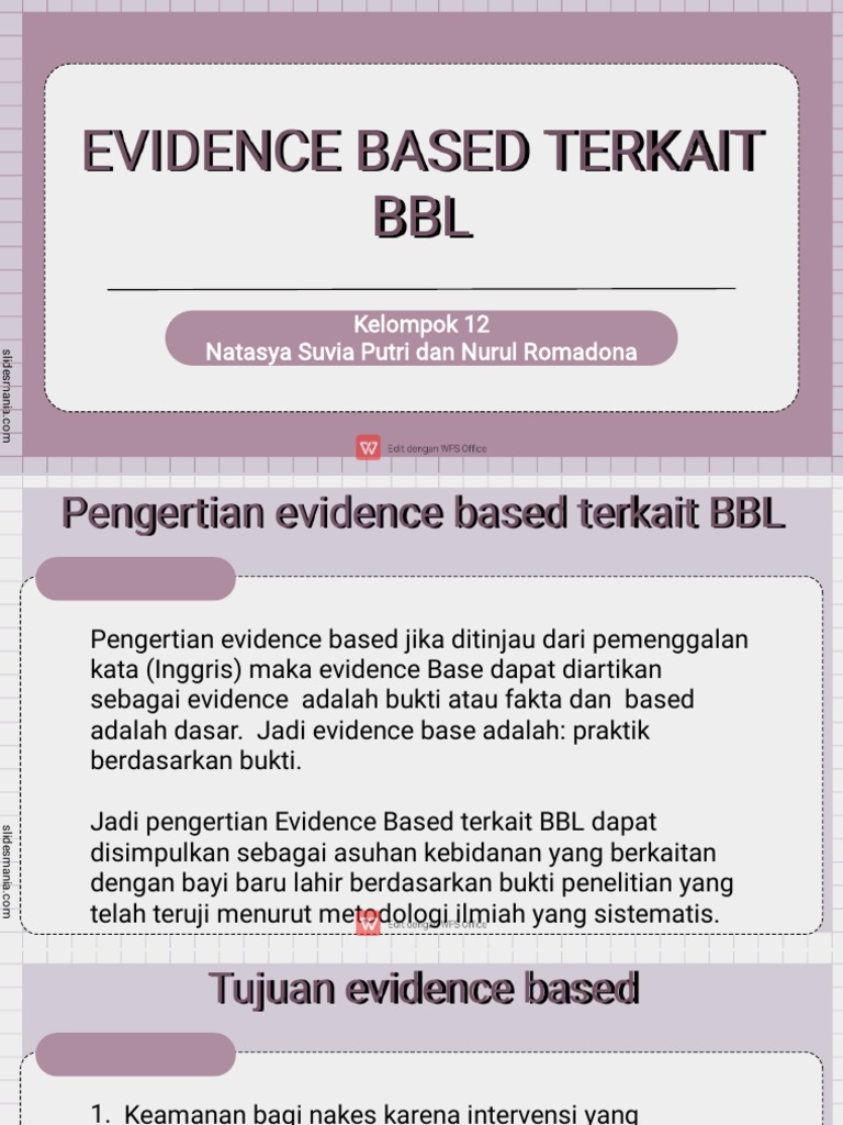 Evidence Based BBL | PDF