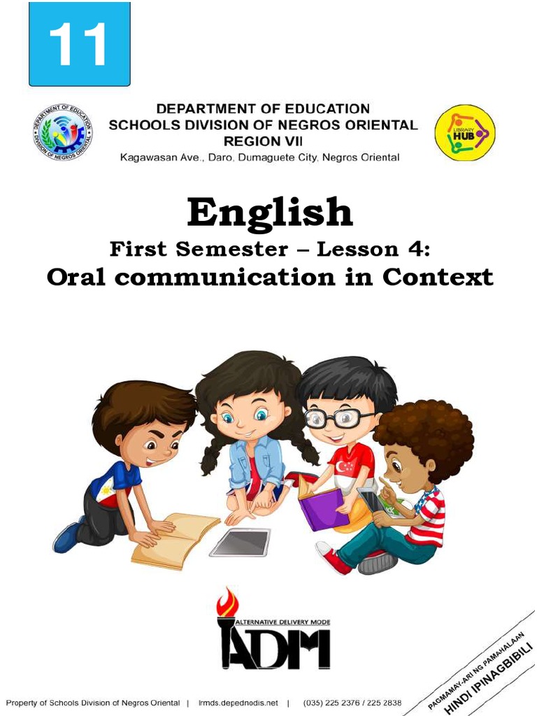 Oral Communication - Module 4 | PDF | Learning | Communication