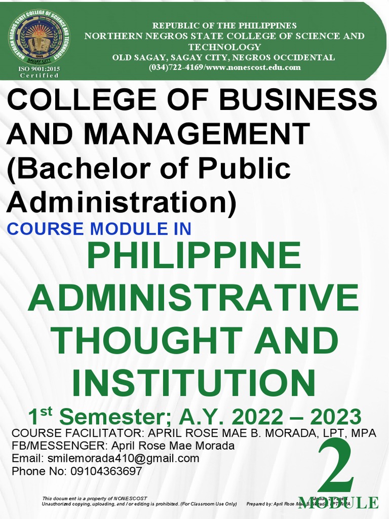 Module2 Pa103 2022 2023 | PDF | Government