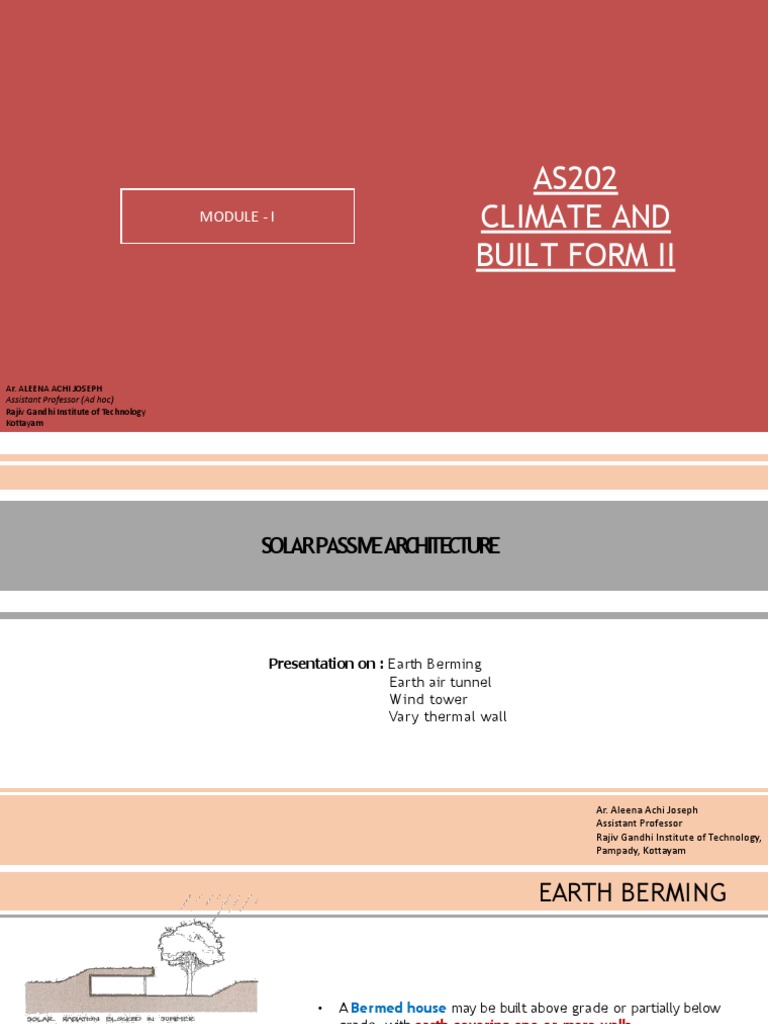 Earth Berming & Passive Architecture | PDF | Architectural Design ...