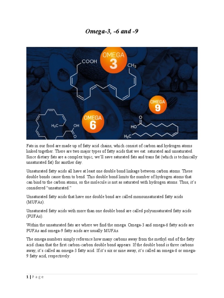 Omega 3-6-9 | PDF | Omega 3 Fatty Acid | Fat